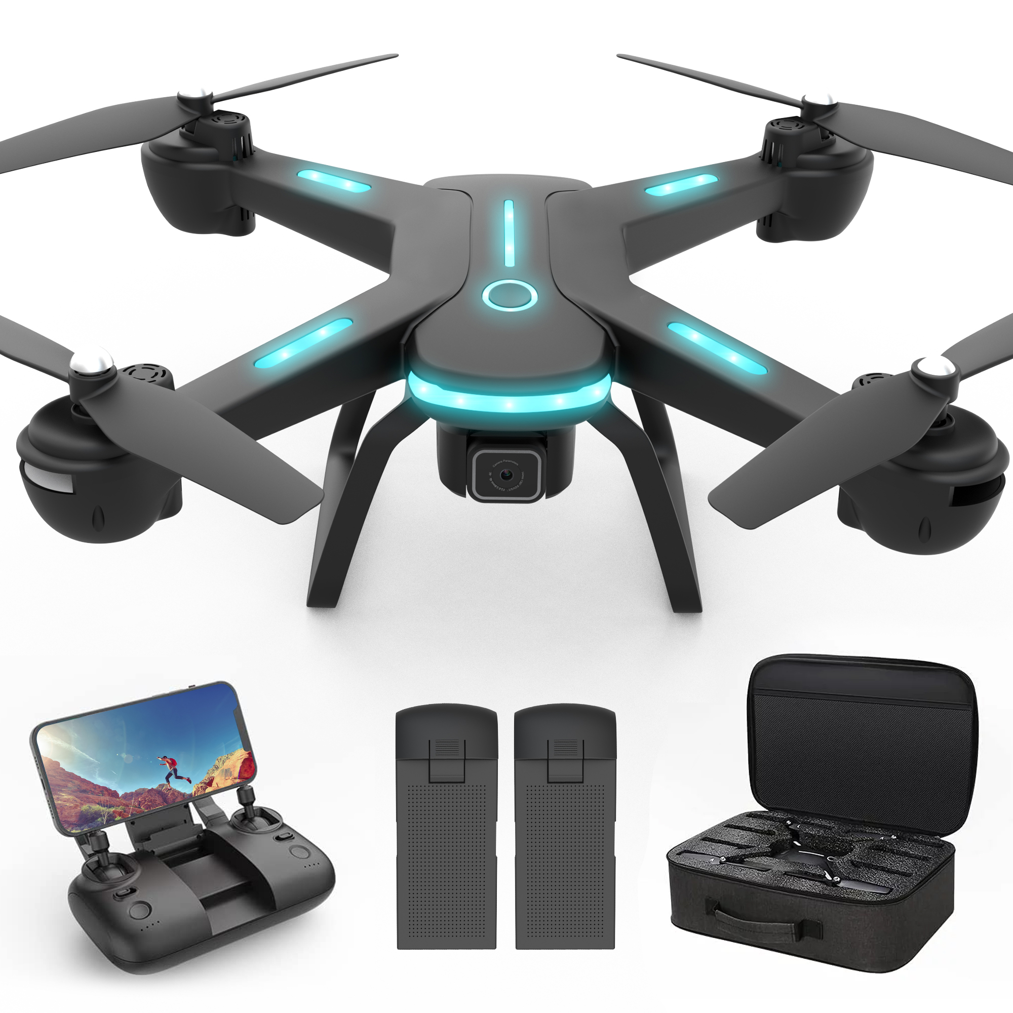 Evomosa 2 in 1 Drones for Kids, Drone Flying Cars Quadcopter Remote ...