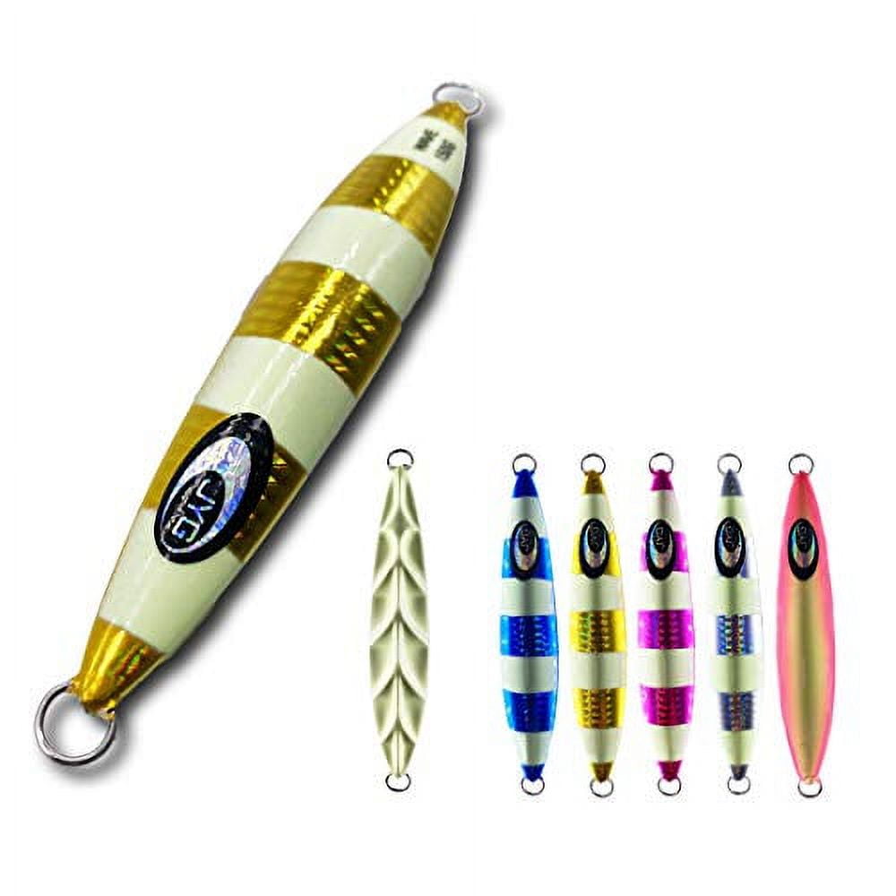 JYG Pro Fishing Wave Slow Pitch Jigging, 150g, Gold Stripe - Walmart.com