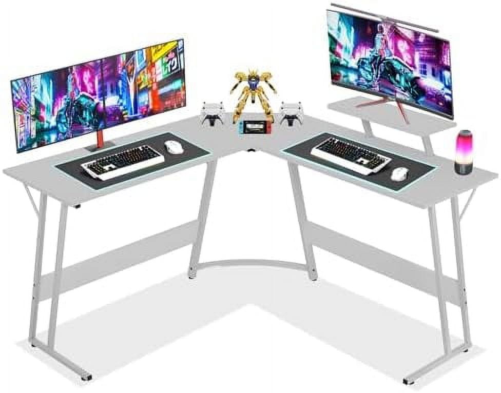 JYHOME L Shaped Desk Corner Gaming Desk Computer Desk with Large ...