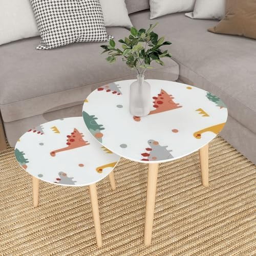 JYHOME Small Coffee Nesting Drawn Dinosaurs Space Seamless Pattern ...