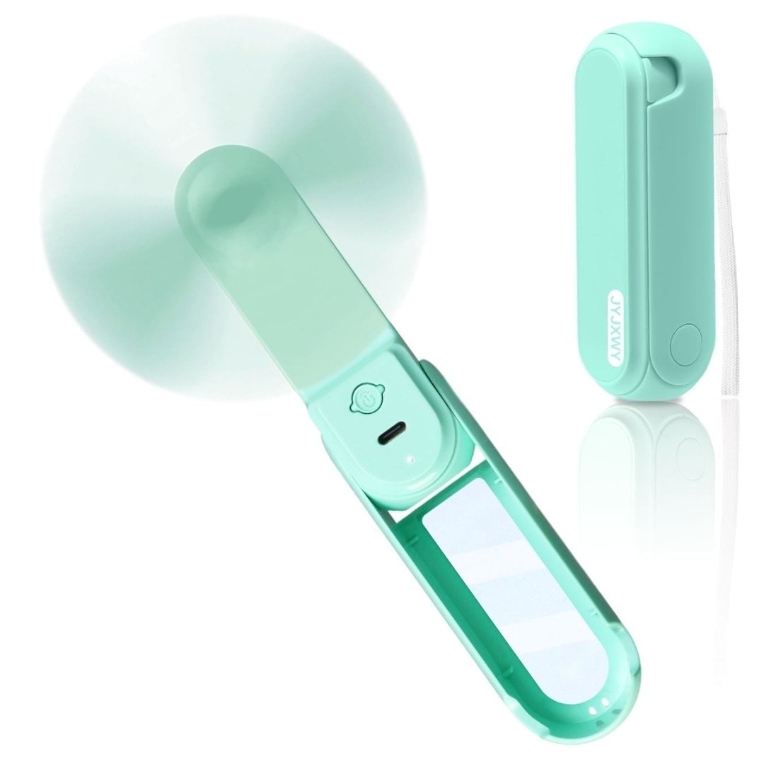JYJXWY Portable Handheld Fan USB Rechargeable with Mirror, Cell Phone ...