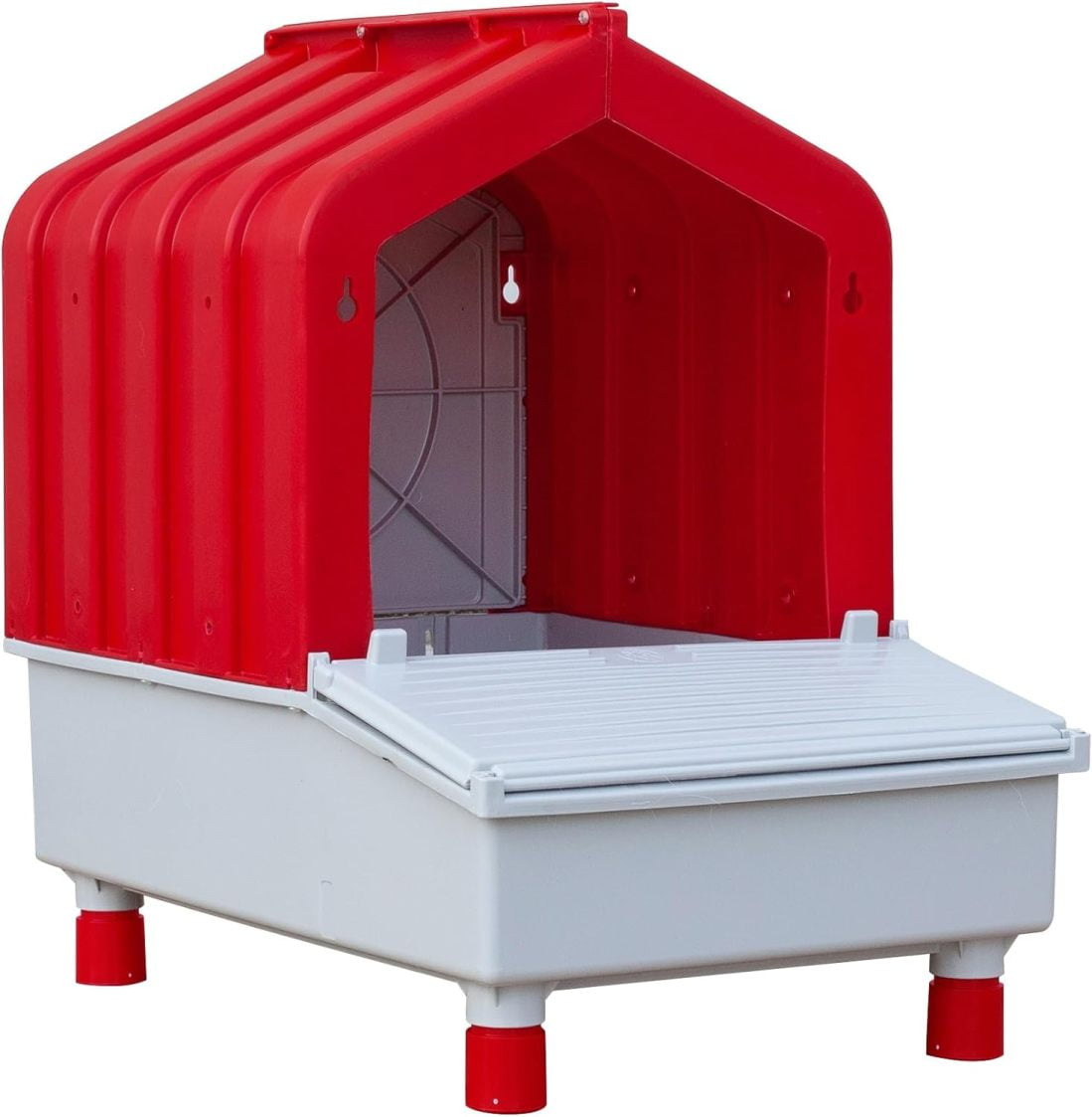 JYLF Mobile Hen Den Roll-Out 1-Hole Chicken Nesting Box with Legs for ...