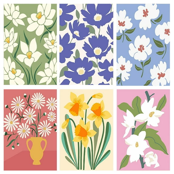 JYLMOOD 6 Pack Paint by numbers For Adults 20x30cm, DIY Landscape Oil ...