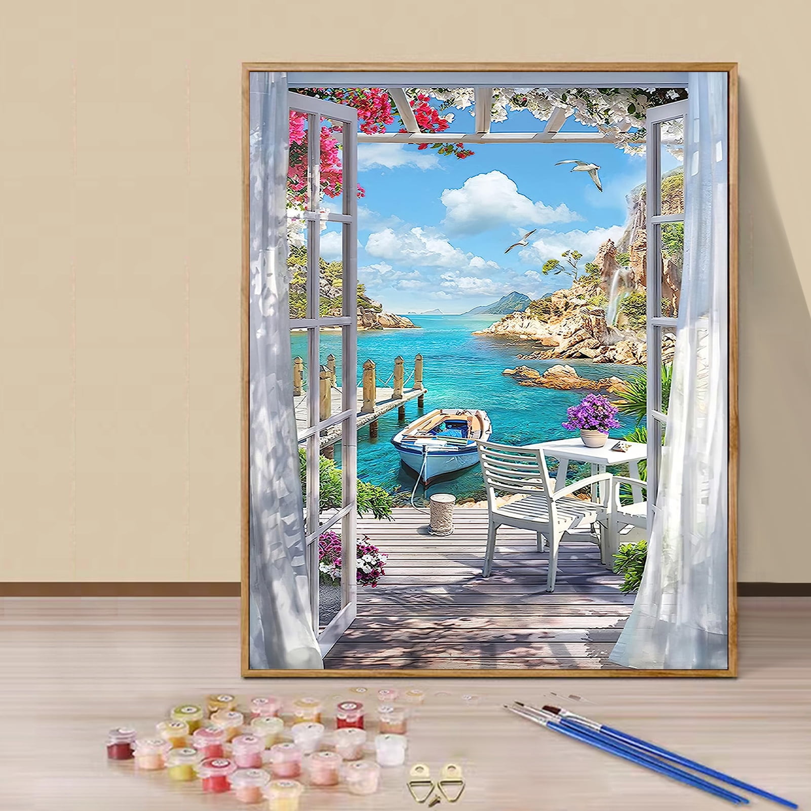 JYLMOOD DIY Paint by Number for Adults, Easy Painting by Numbers for ...