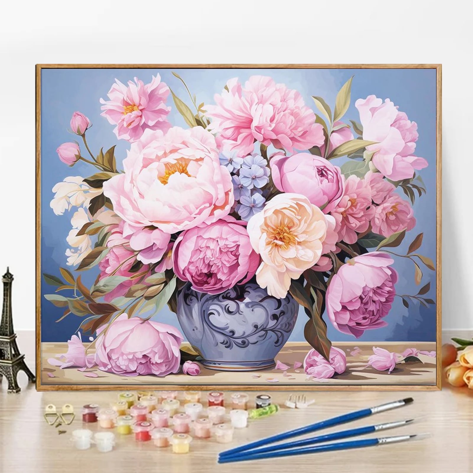 JYLMOOD Paint by Numbers Kit for Adults Beginner, Easy DIY Oil Painting Kits On Canvas for Gift ...