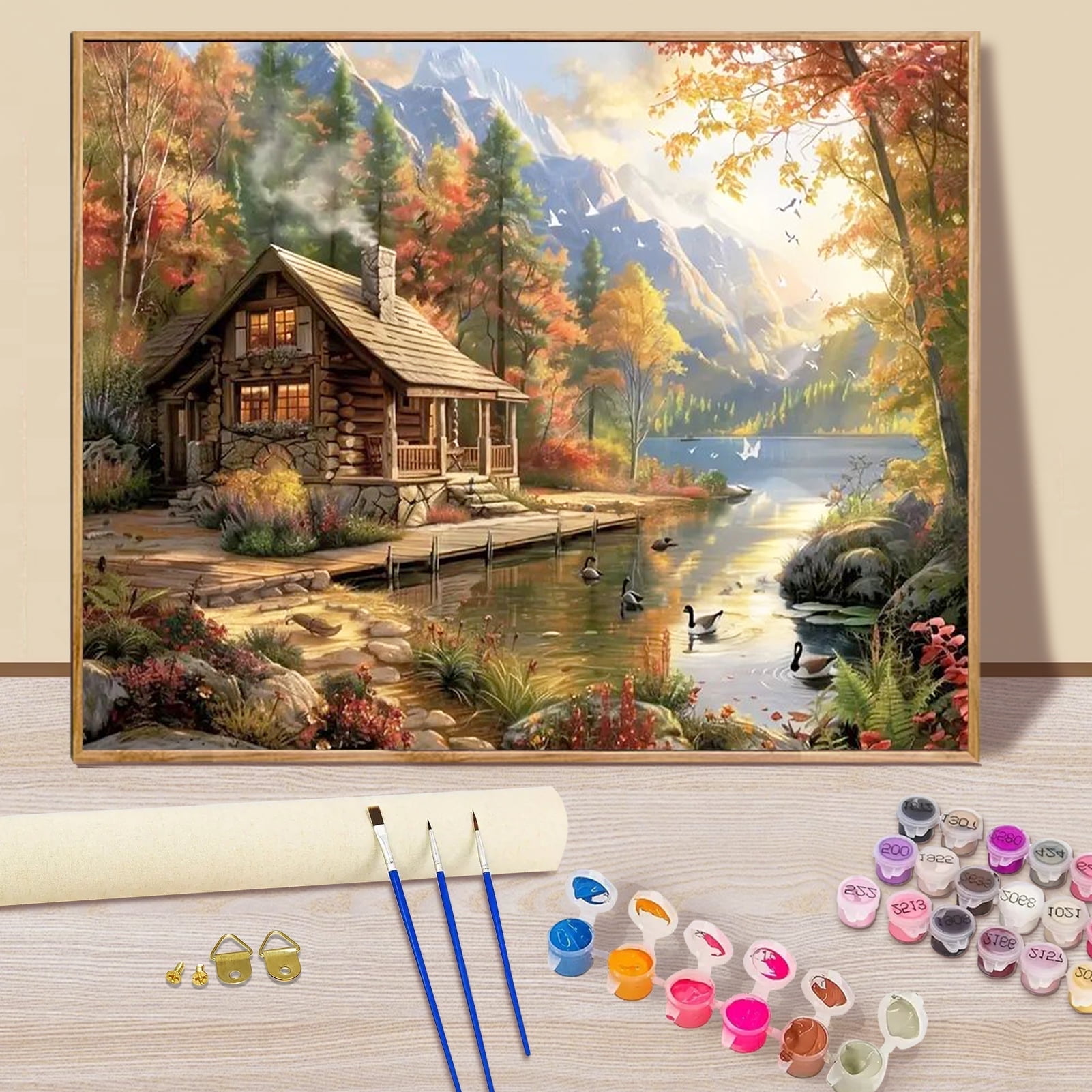 JYLMOOD Paint by Numbers Kit for Unisex Adults Beginner with Full ...