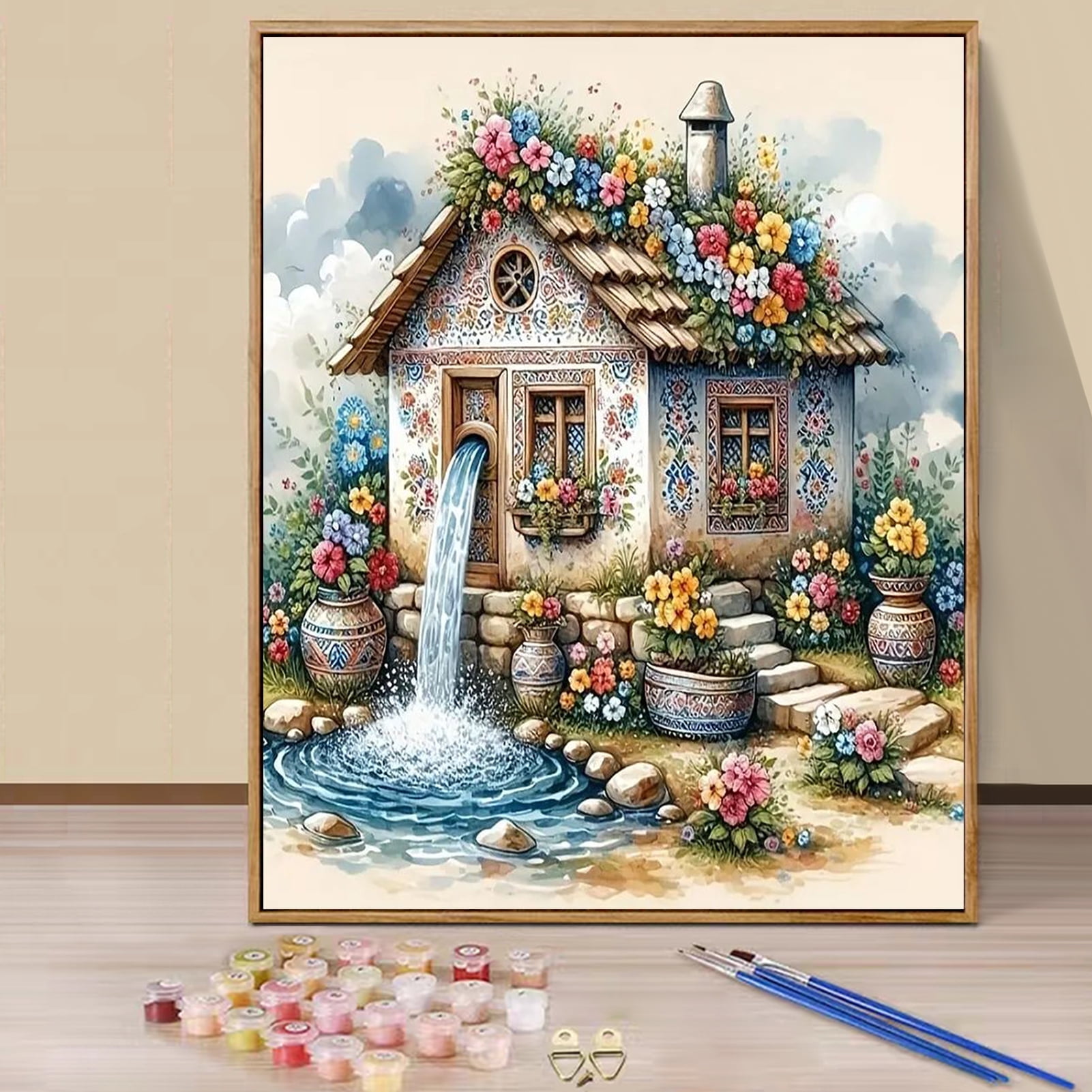 JYLMOOD Paint by Numbers Adults, Hand Painted Oil Painting Canvas with ...