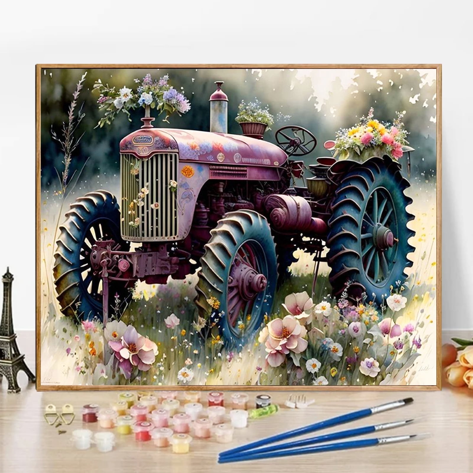 JYLMOOD Paint by Numbers Kit for Adults Beginner, Track Easy DIY Oil ...