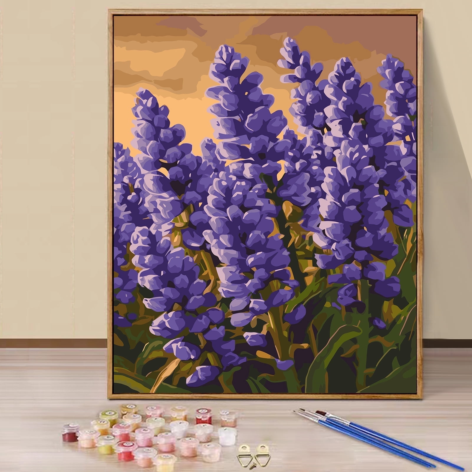JYLMOOD Paint by Numbers Kit for Unisex Adults Beginner,Purple ...