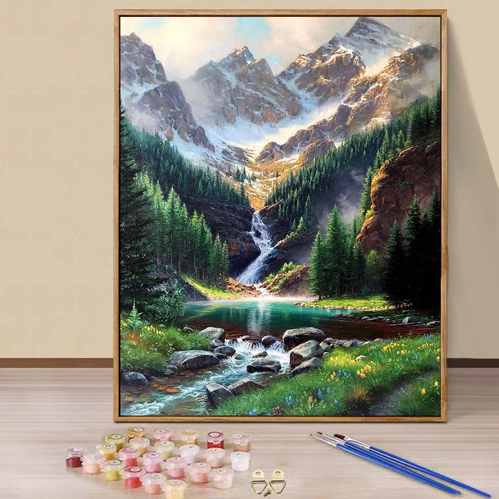 JYLMOOD Paint by Numbers for Adults Kits, DIY Easy Painting by Numbers ...