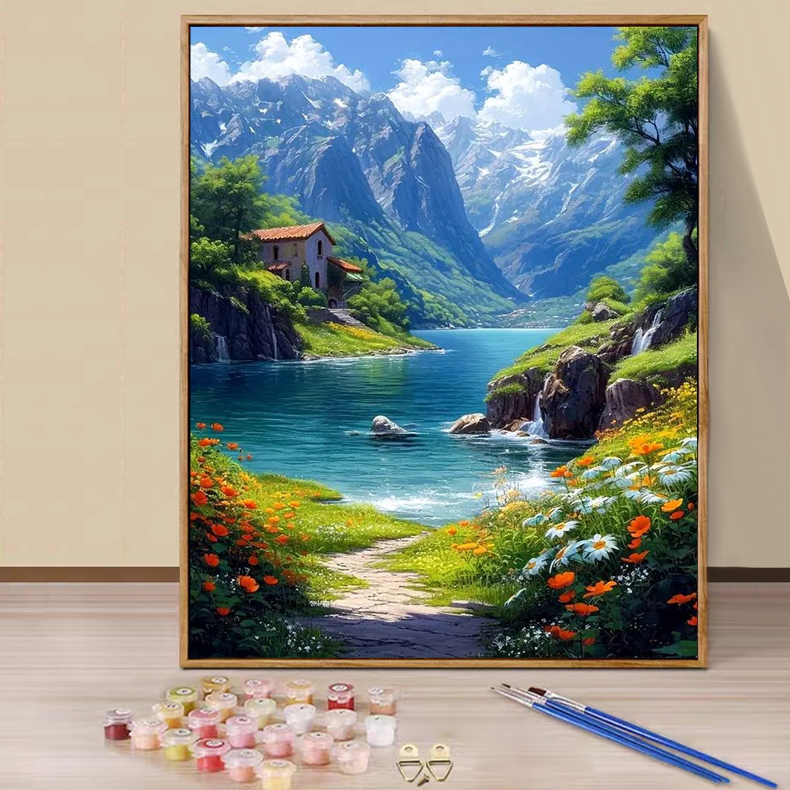 JYLMOOD Paint by Numbers for Adults Kits, DIY Easy Painting by Numbers ...