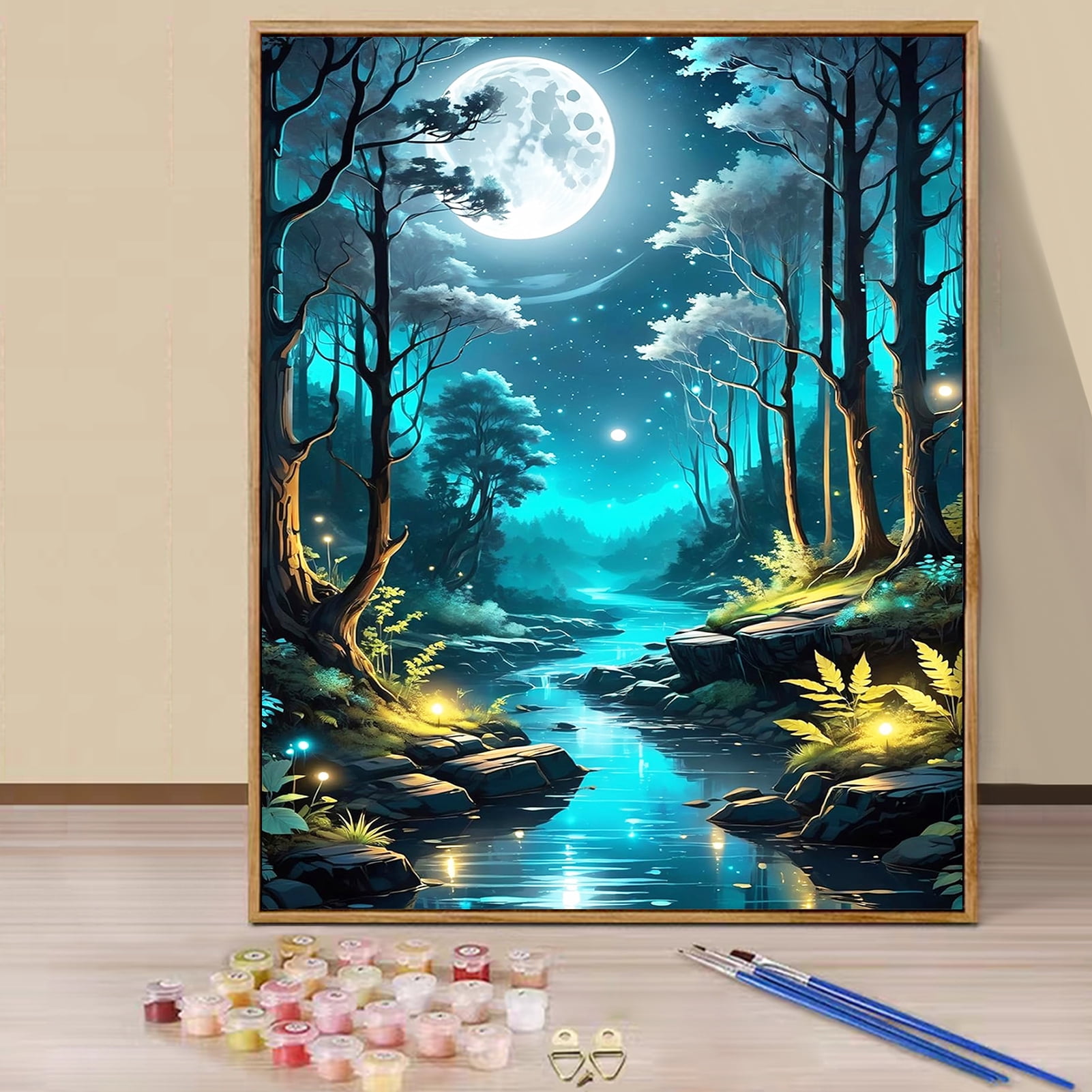 JYLMOOD Paint by Numbers for Adults Kits, DIY Easy Painting by Numbers ...