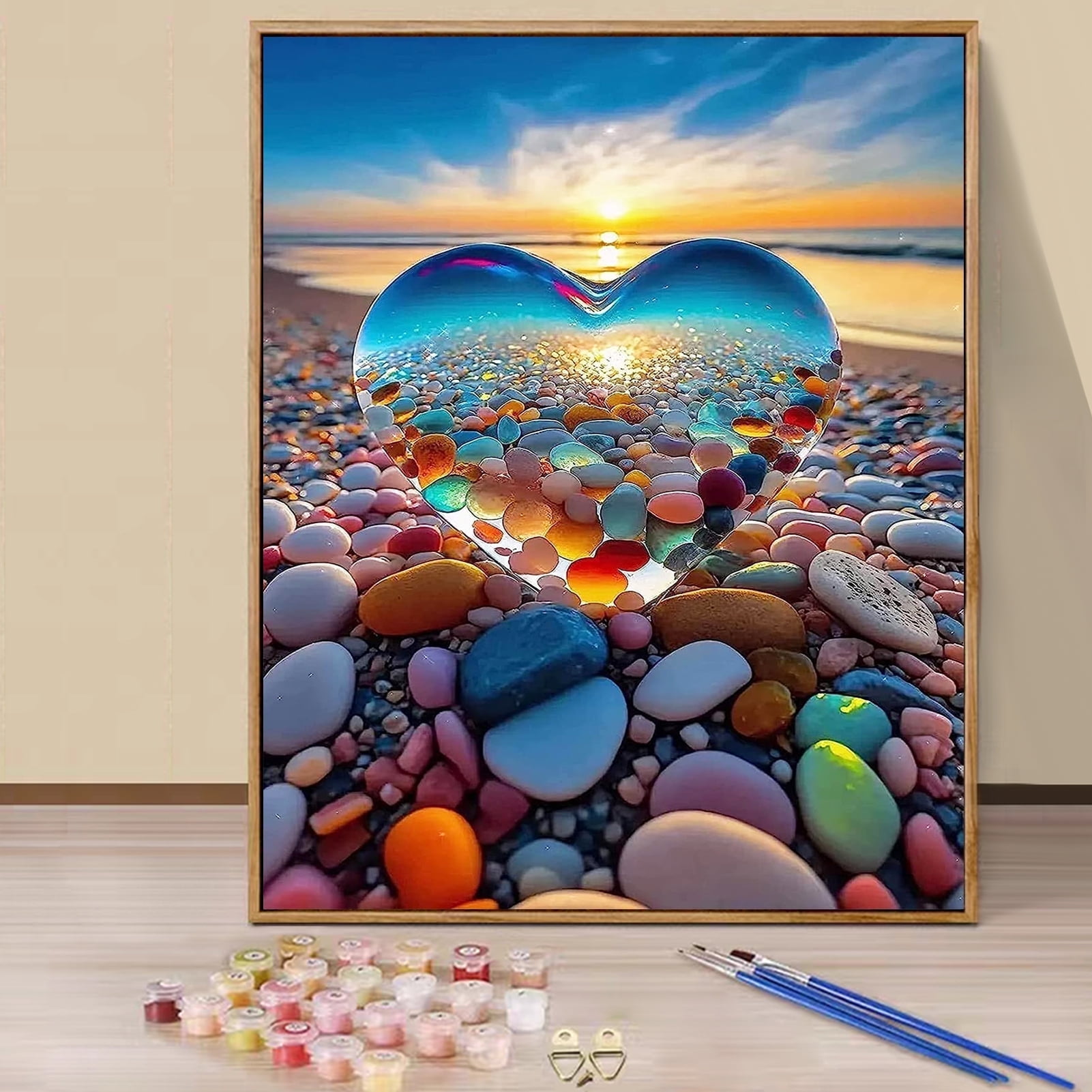 JYLMOOD Paint by Numbers for Adults Kits, Seaside Love 16x20 inch ...