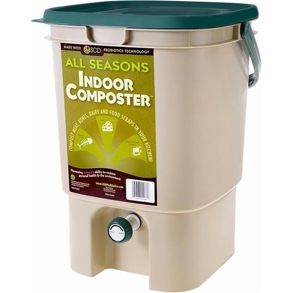 JYLP 5 Gallon Tan Probiotics Indoor Composter Bucket, Countertop ...