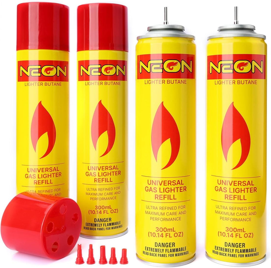 JYLP Butane Fuel Refill, 300ml Ultra Refined Lighter Fluid, Premium 99. ...