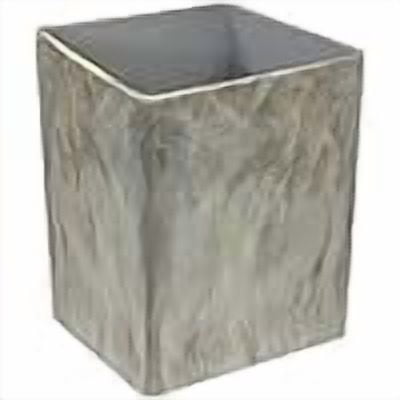 JYLP Stone Hedge Resin Decorative Trash Can, 9.24L Marble Finish Open ...