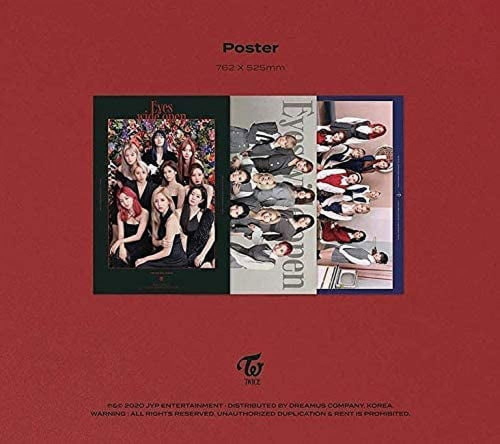 JYP TWICE - Eyes wide open (Vol.2) Album+Folded Poster+Extra Photocards Set (Story ver ...