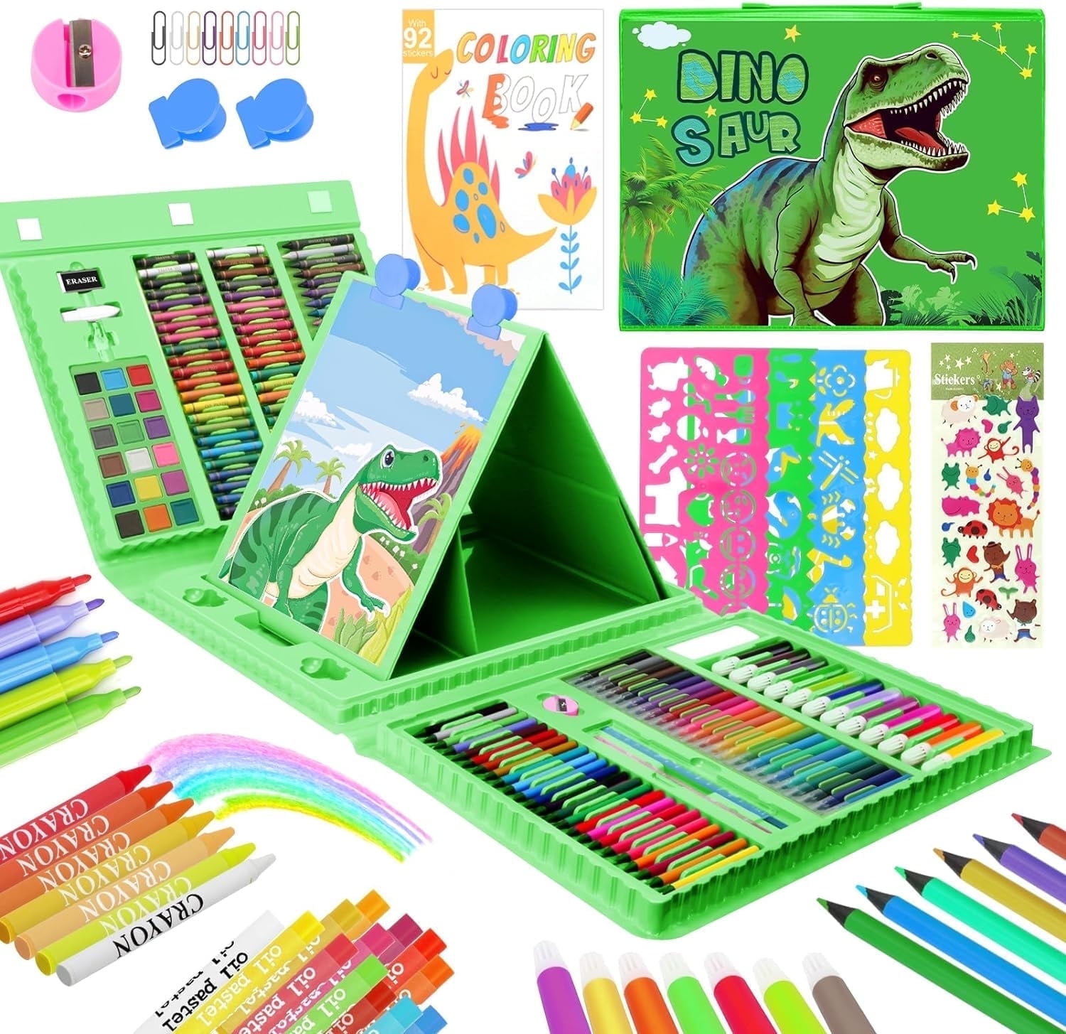 JYPS Art Supplies for Kids Ages 4-12,Dinosaur Drawing Sets Art Case ...