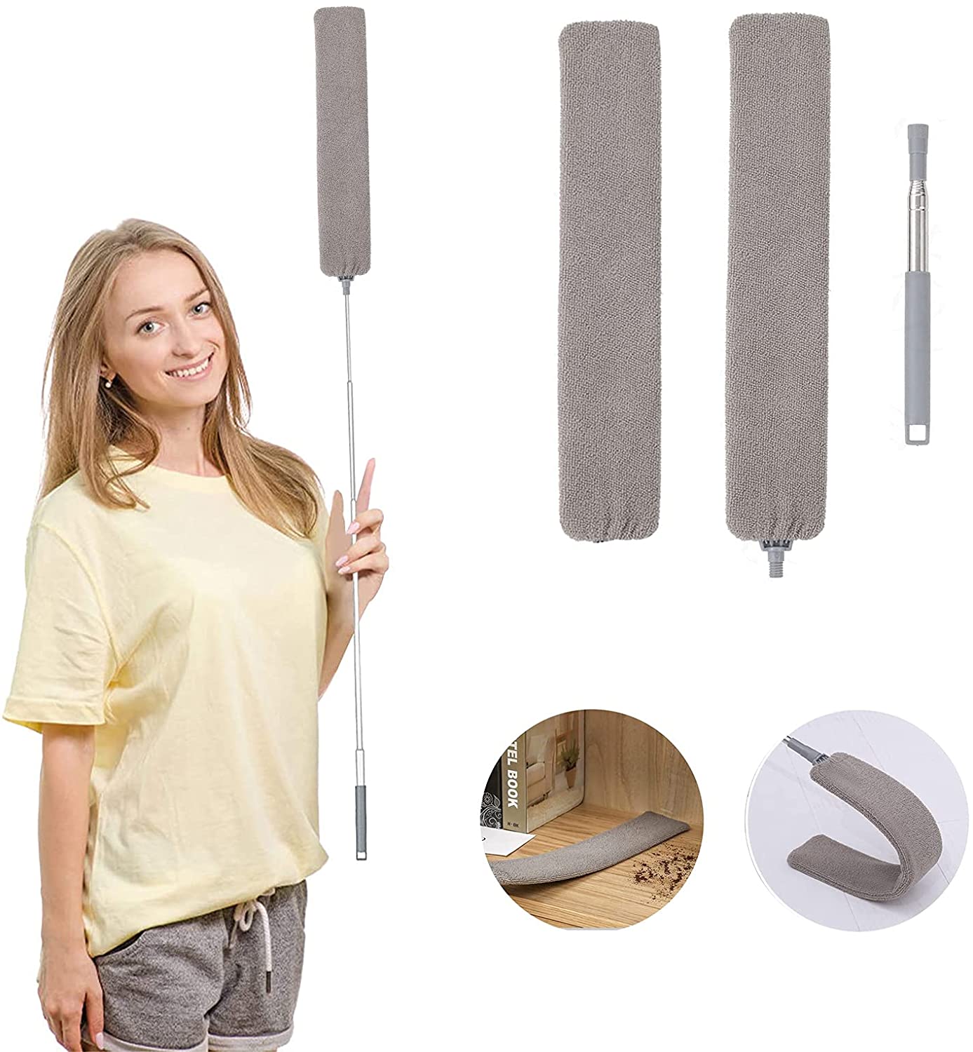 Microfiber Duster, Long Flat Outline Aluminium Material Machine ...