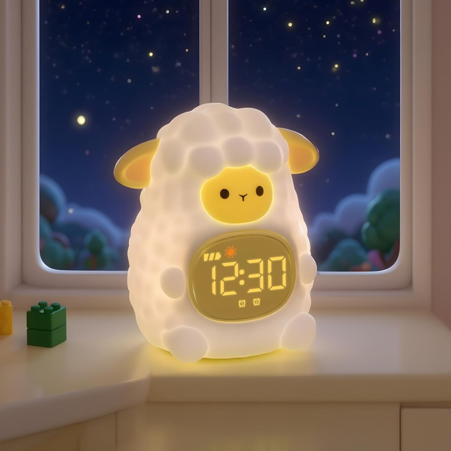 TCJJ Kids Sleep Training Alarm Clock with Night Light - OK to Wake ...