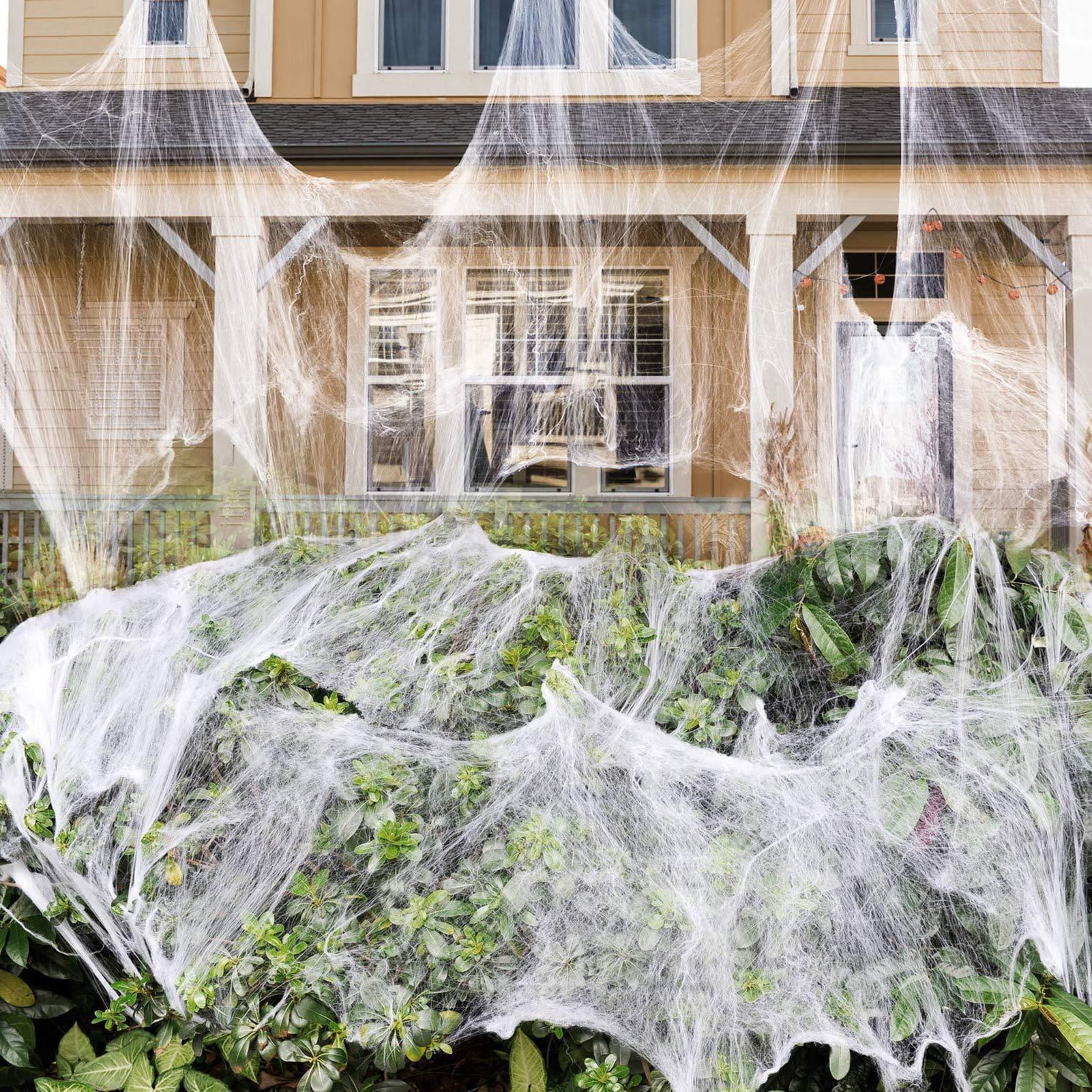 JYS 16 Square Meters Halloween Spider Webs Decorations with 10 Extra ...