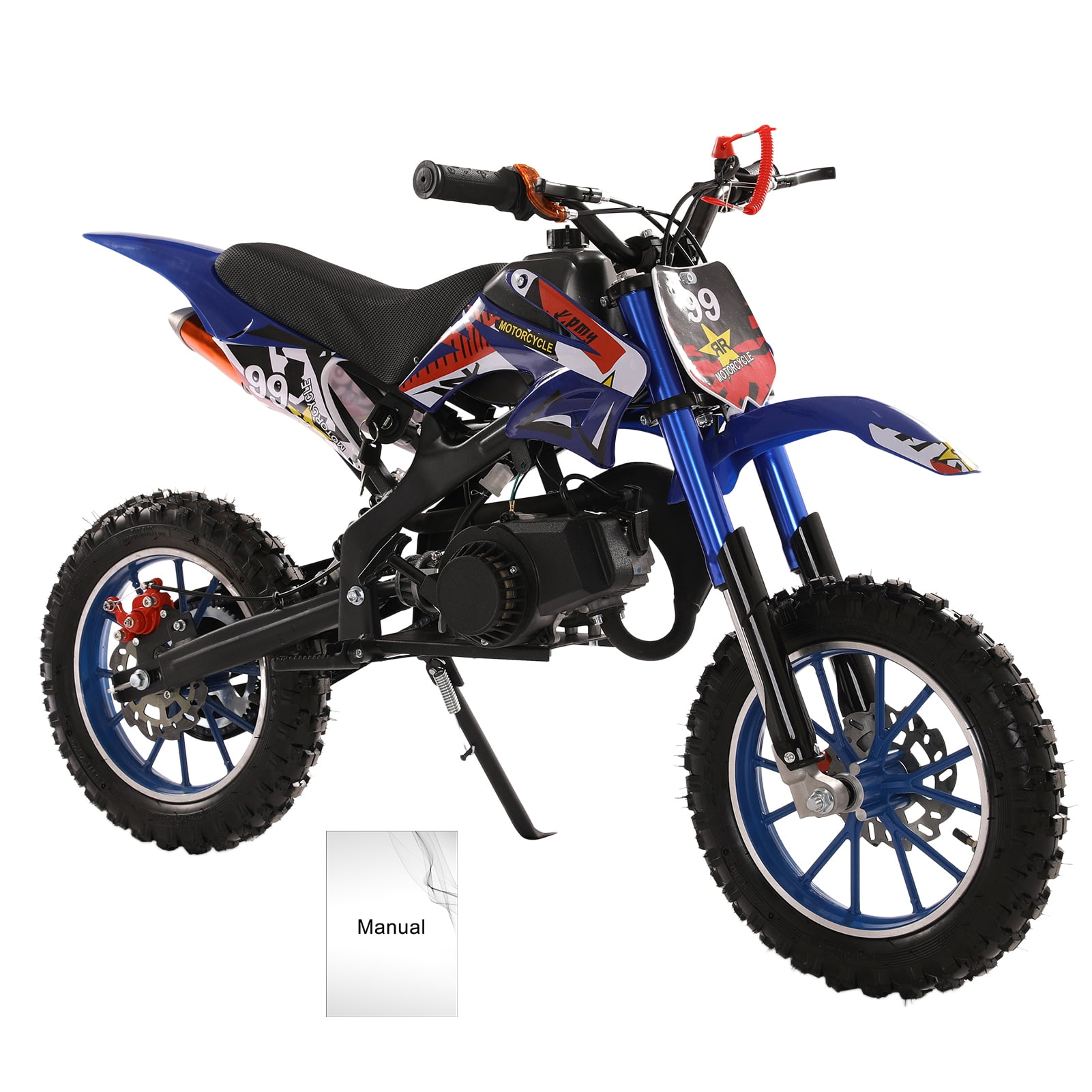 JYS 49cc 2-Stroke Kids Dirt Bike, Gas Power Motocross, Off Road Mini ...