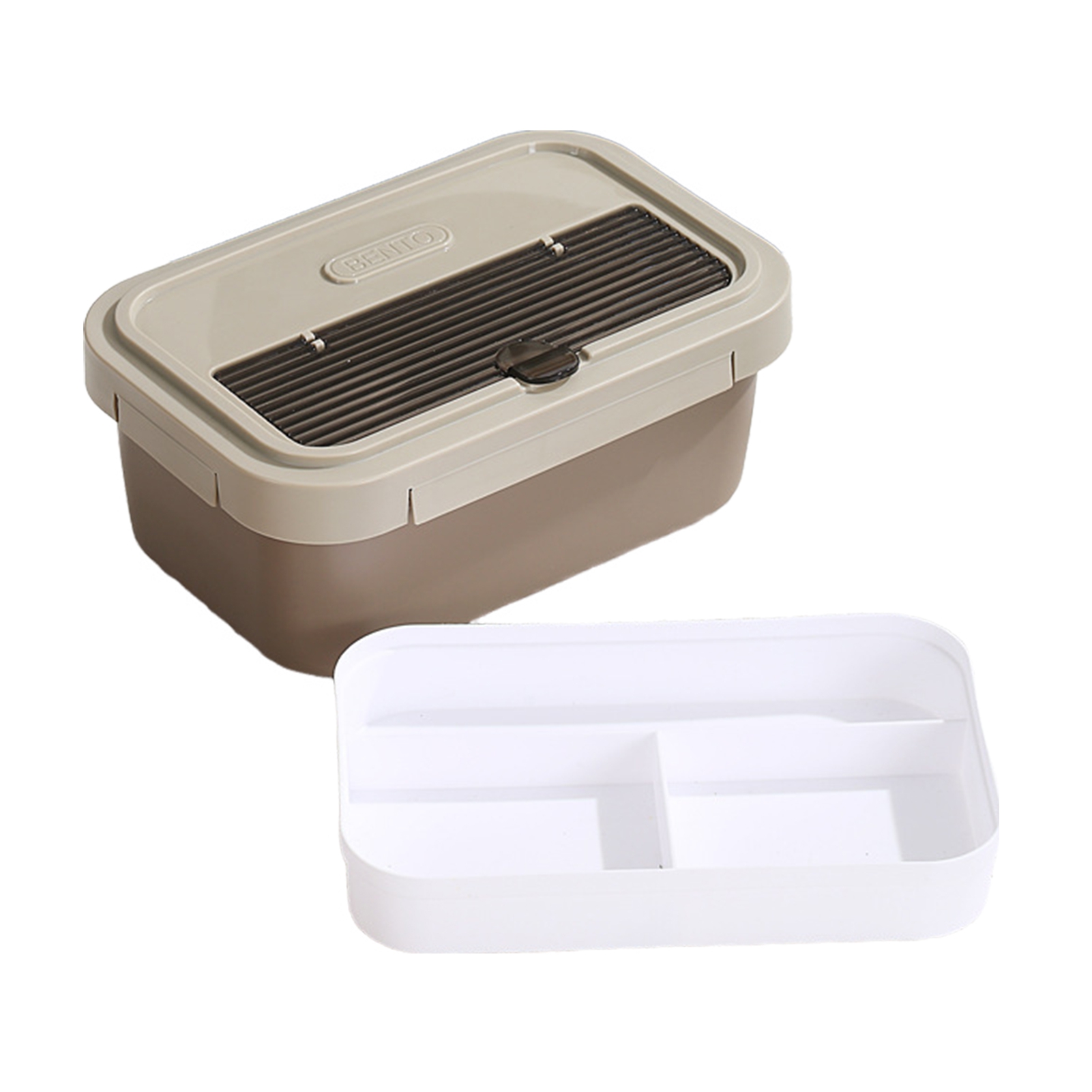 JYS Bento Box Lunch Box 2 Compartment Meal Prep Food Storage Containers ...
