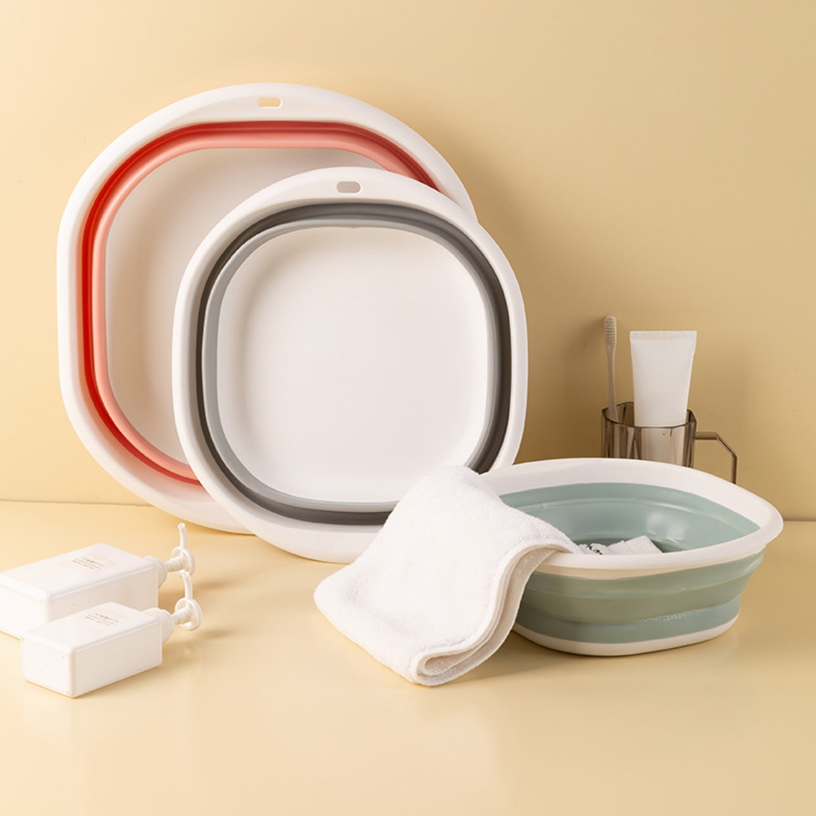 JYS High Capacity Vegetable Tray with Hanging Hole Portable Baby Wash ...