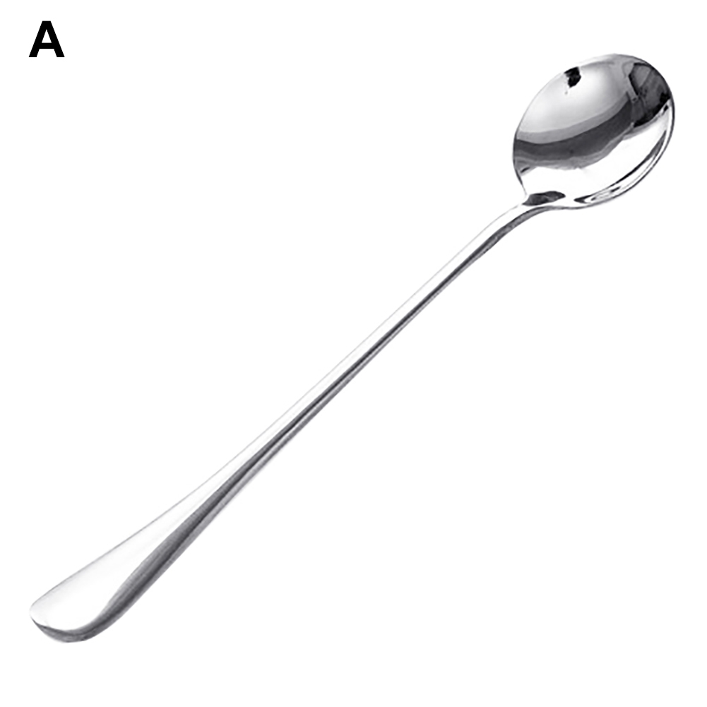 JYS Long Handle Stainless Steel Ice Cream Dessert Soup Coffee Mixing ...