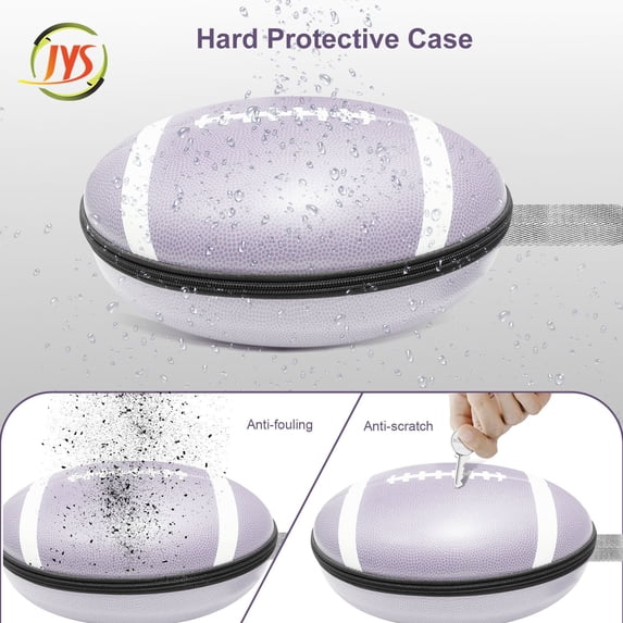 JYS Rugby-Shaped Hard Carrying Case for Meta Quest 3 - Shockproof VR ...