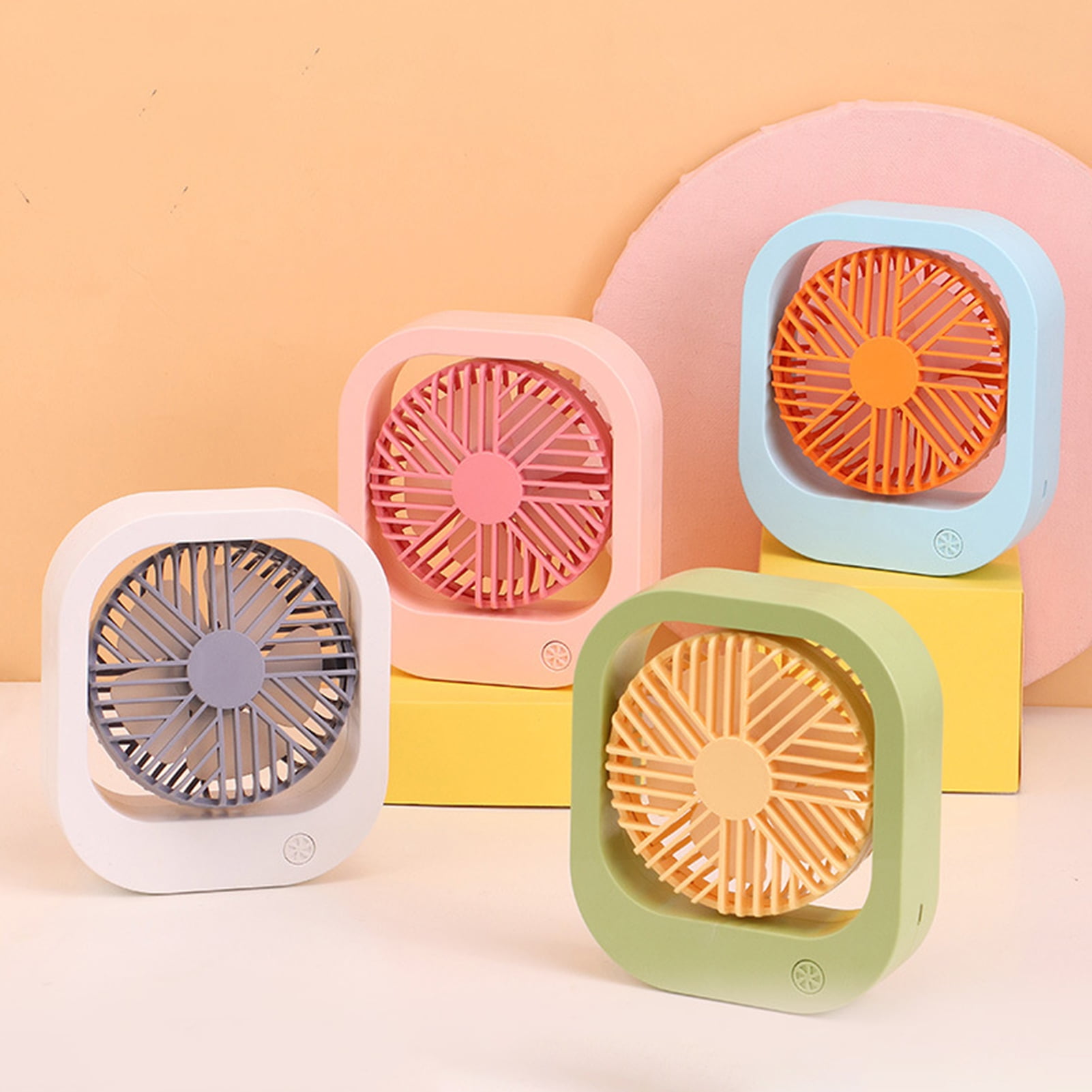 JYS USB Charging Fan Adjustable Air Outlet 2-Gear Wind Small Desk Fan ...