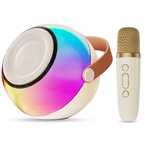 Pop Solo Glow, Bluetooth Karaoke Microphone & Speaker W/ Retractable ...