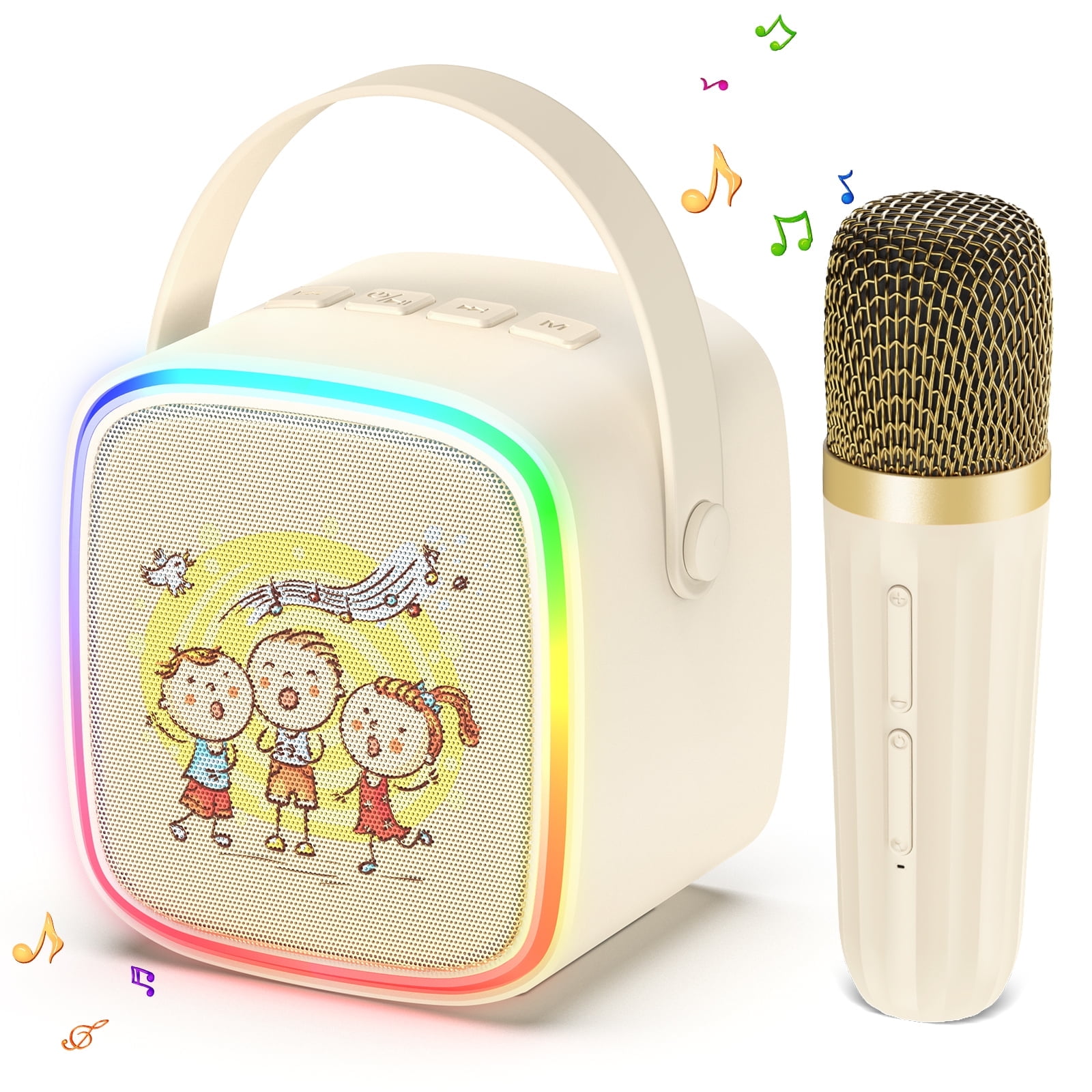 JYX Bluetooth Speaker, Portable Mini Party Speaker with Wireless Mics ...