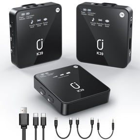 Wireless and Wired Mini Microphones for Recording and Streaming