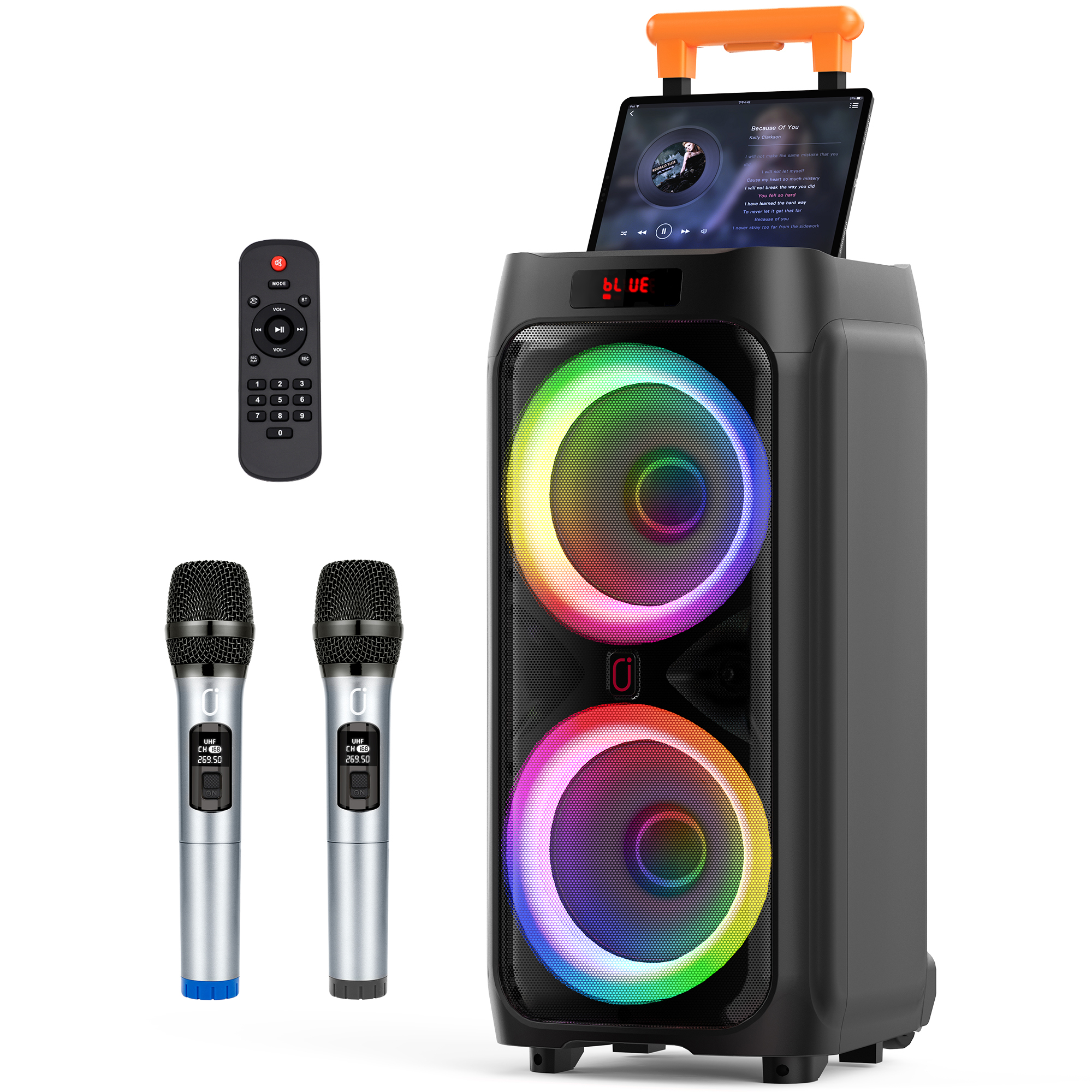 The Singing Machine STVG785BTW Bluetooth Karaoke System with 7" Color ...