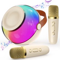JAUYXIAN Karaoke Machine, Home Singing Karaoke Speaker, Portable Party Speaker with Breathing ...