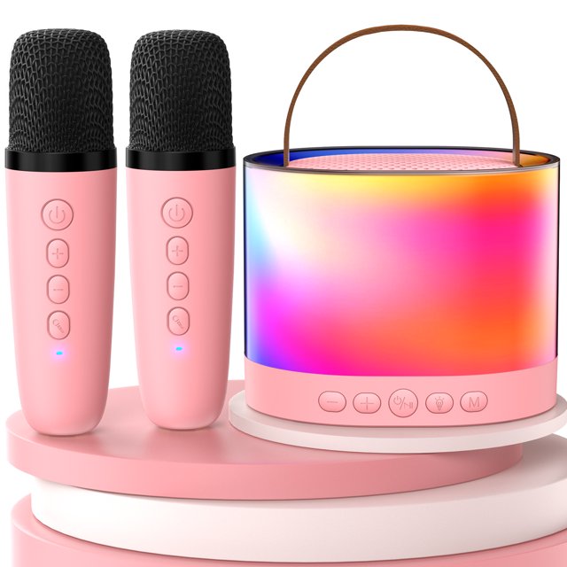 JYX Mini Karaoke Machine Set, Portbale Bluetooth Speaker with 2 ...