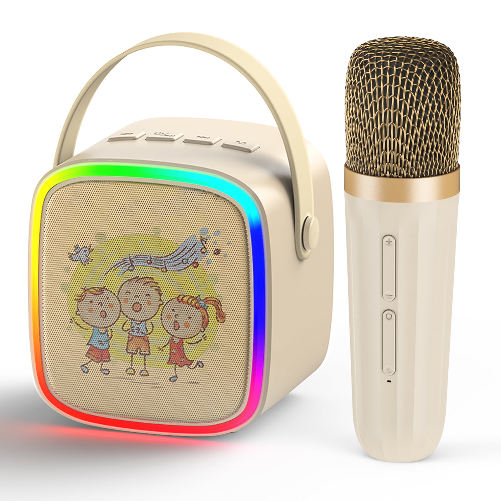 JYX Mini Karaoke Machine for Kids, Portable Bluetooth Speaker with ...