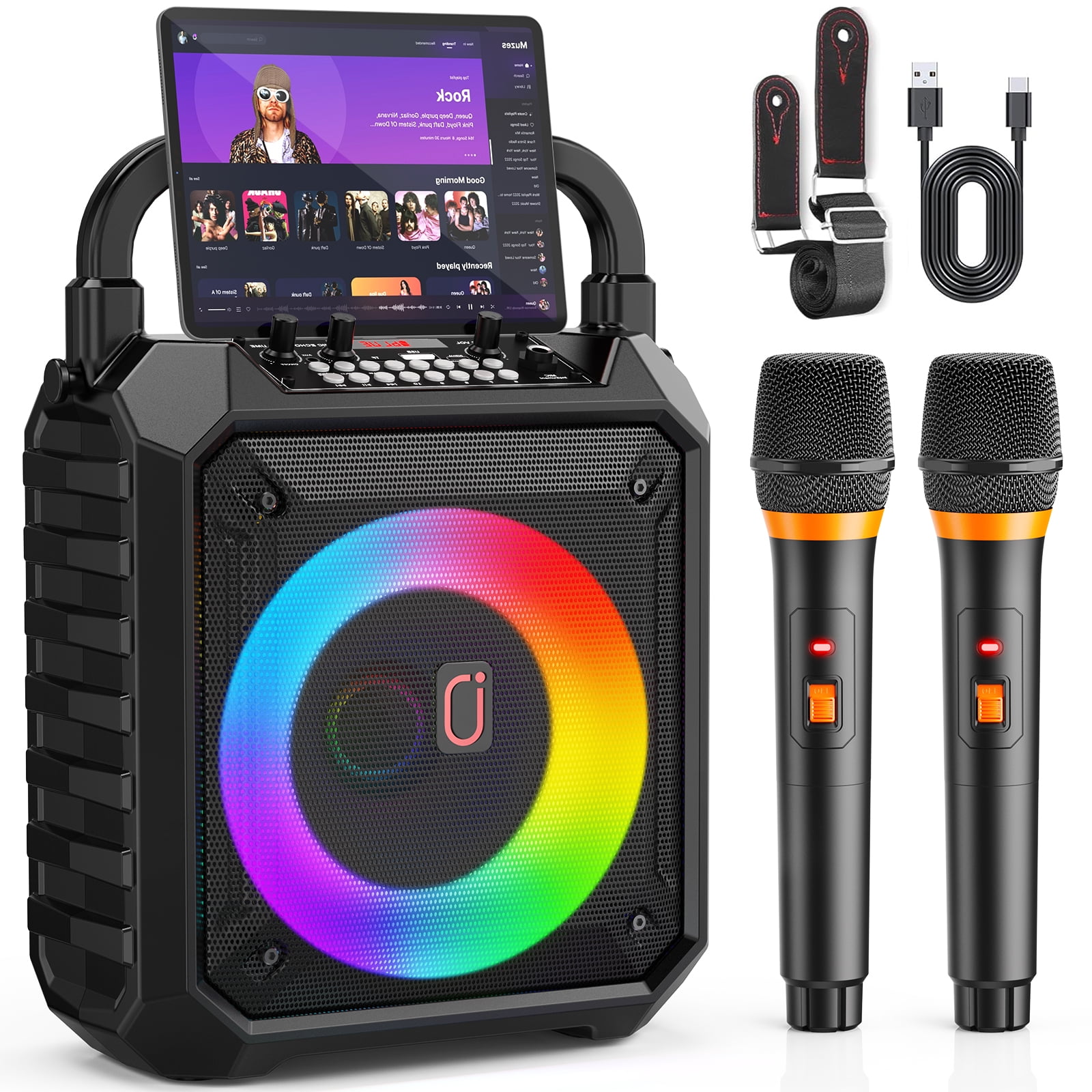 FanFun Portable Speaker, 20W Stereo Sound New Party Speaker with ...