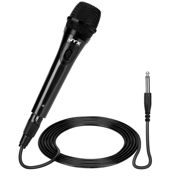JYX Unidirectional Dynamic Microphone, Wired Mic for Karaoke Singing ...