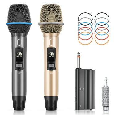 Mr. Dj MIC-UHF200 Wireless Microphone System - Walmart.com