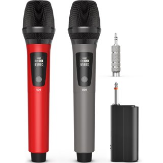 Sound Town Professional UHF Handheld Wireless Microphone System with LED Display, 4 Lavalier ...
