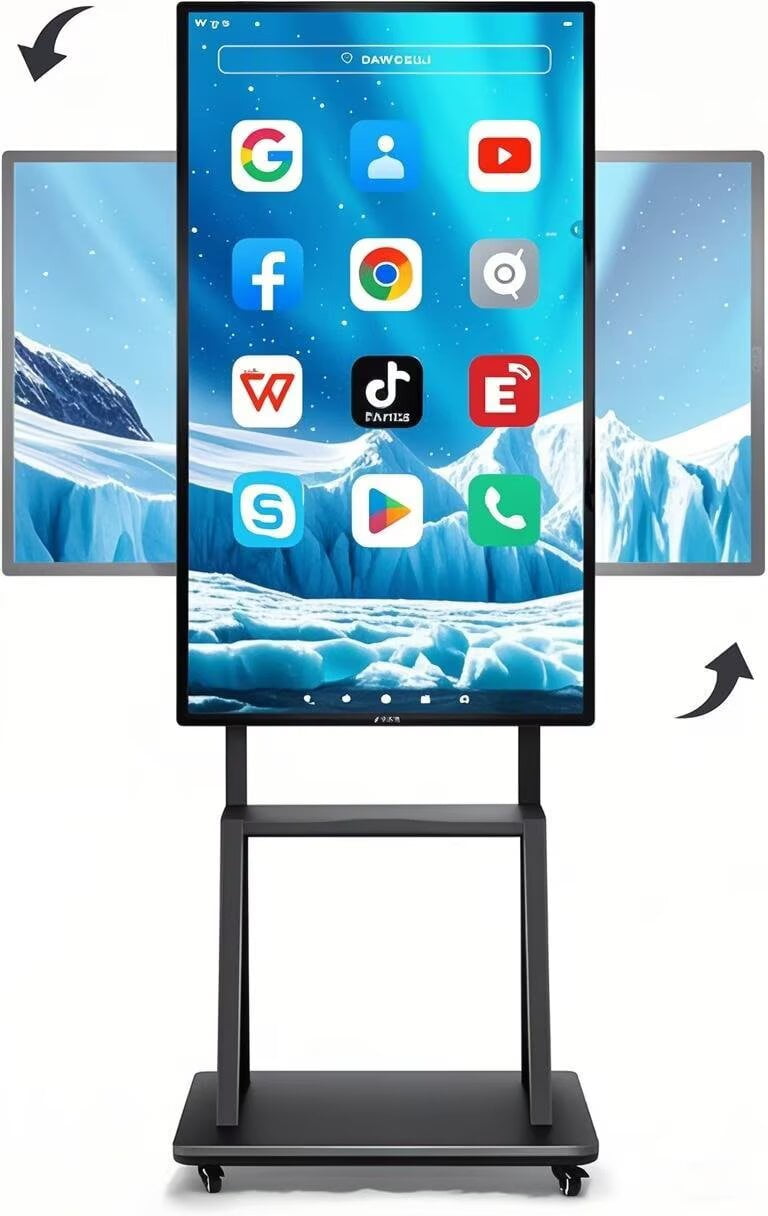 JYXCN 4K Smart Board 49 Inch Interactive Whiteboard, All-in-One Touch Screen Computer with Dual ...