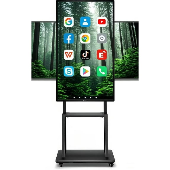 JYXCN 4K Smart Board 49 Inch Interactive Whiteboard All-in-One, Touch Screen Computer with Dual ...