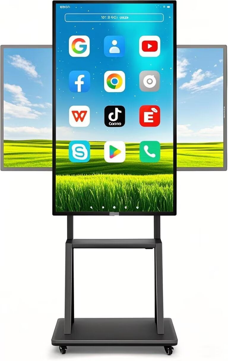 JYXCN 4K Smart Board 49 Inch Touch Screen All-in-One, Interactive Whiteboard with Dual System ...