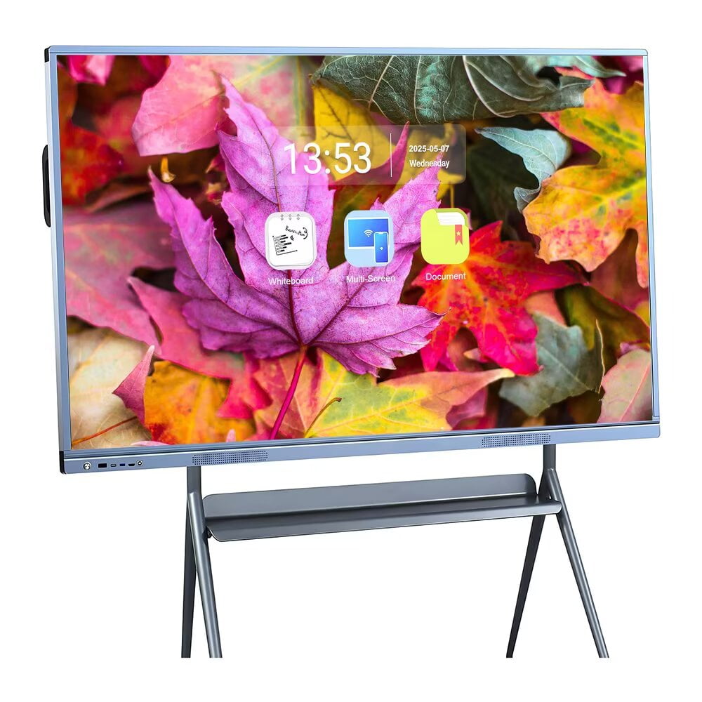 JYXCN 4K Smart Board 55 Inch All-in-One Touch Screen Interactive Whiteboard with Dual System ...