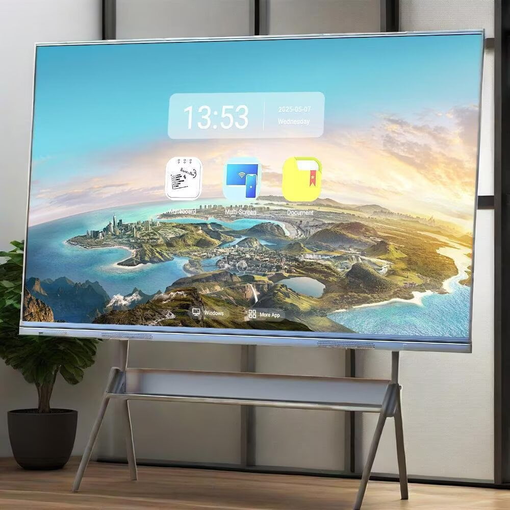 JYXCN 4K Smart Board 65 Inch All-in-One Touch, Interactive Whiteboard with Dual System & Cloud ...