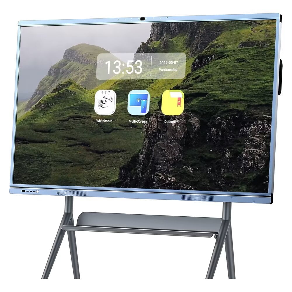 JYXCN 4K Smart Board 65 Inch Interactive Whiteboard All-in-One Touch Screen Computer with Dual ...