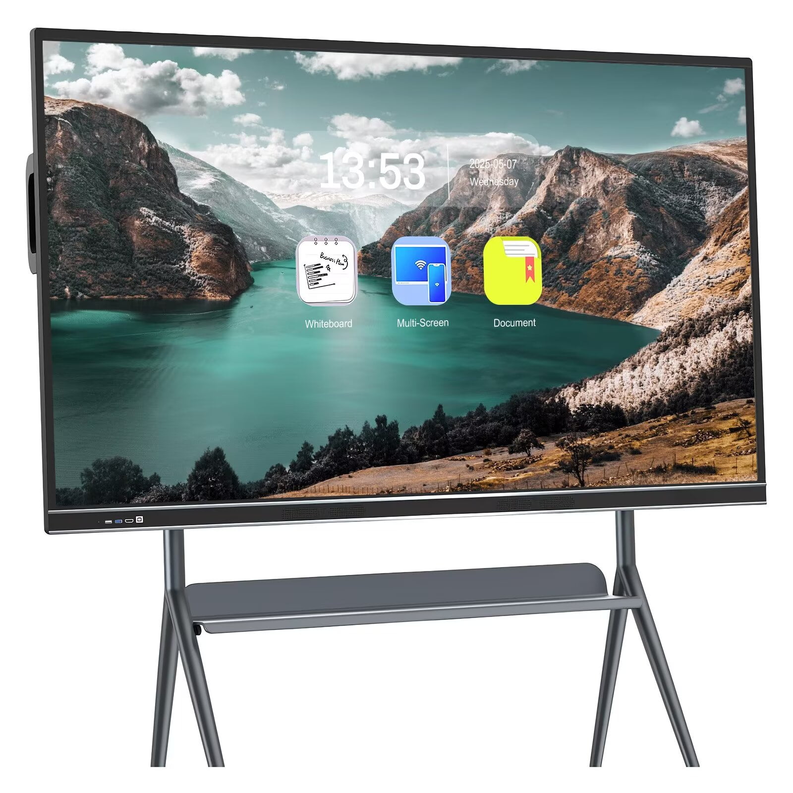 JYXCN 4K Smart Board 75 Inch Touch Screen Computer, Boost Productivity! All-in-One Interactive ...