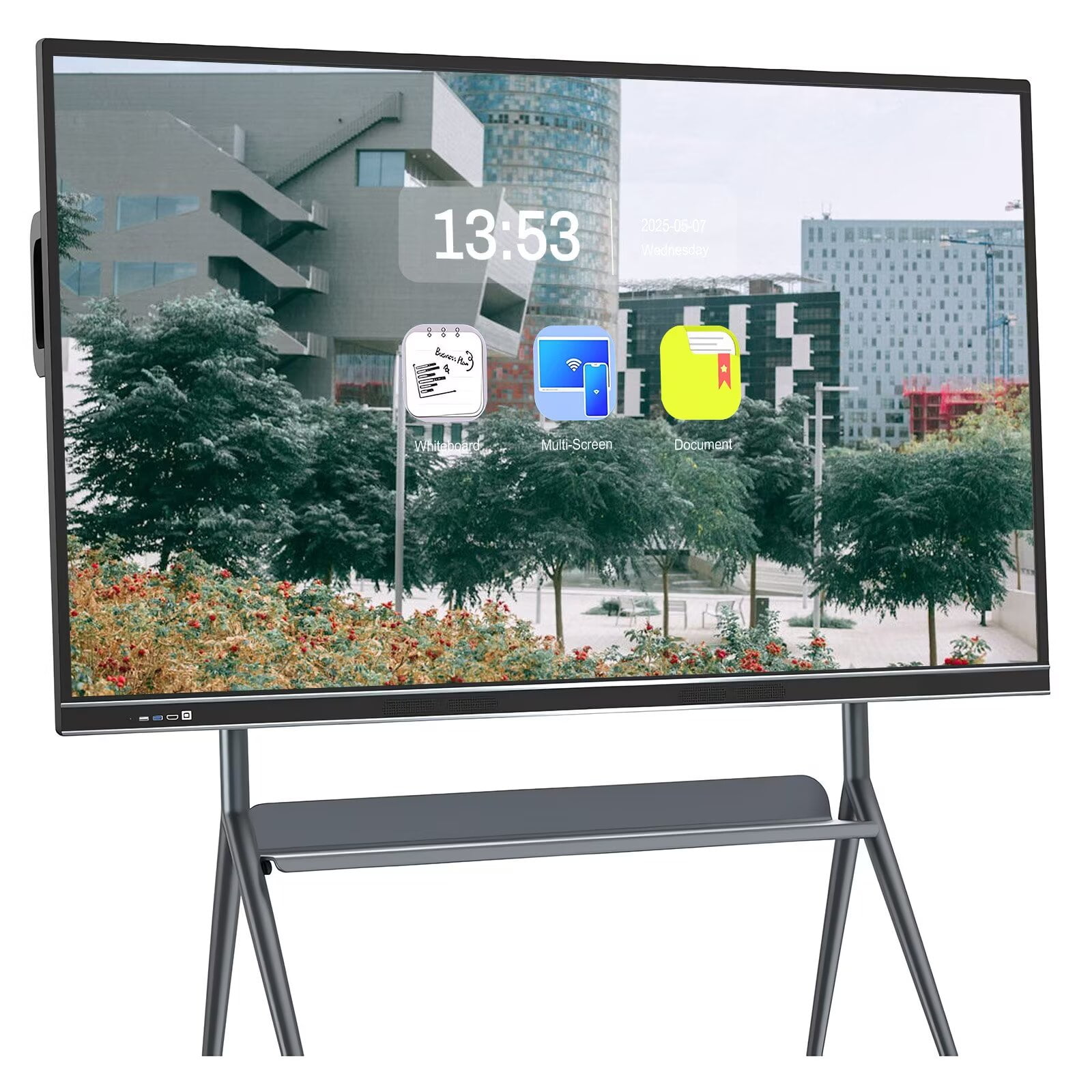 JYXCN 4K Smart Board 86 Inch All-in-One Touch, Interactive Whiteboard with Dual System & Cloud ...